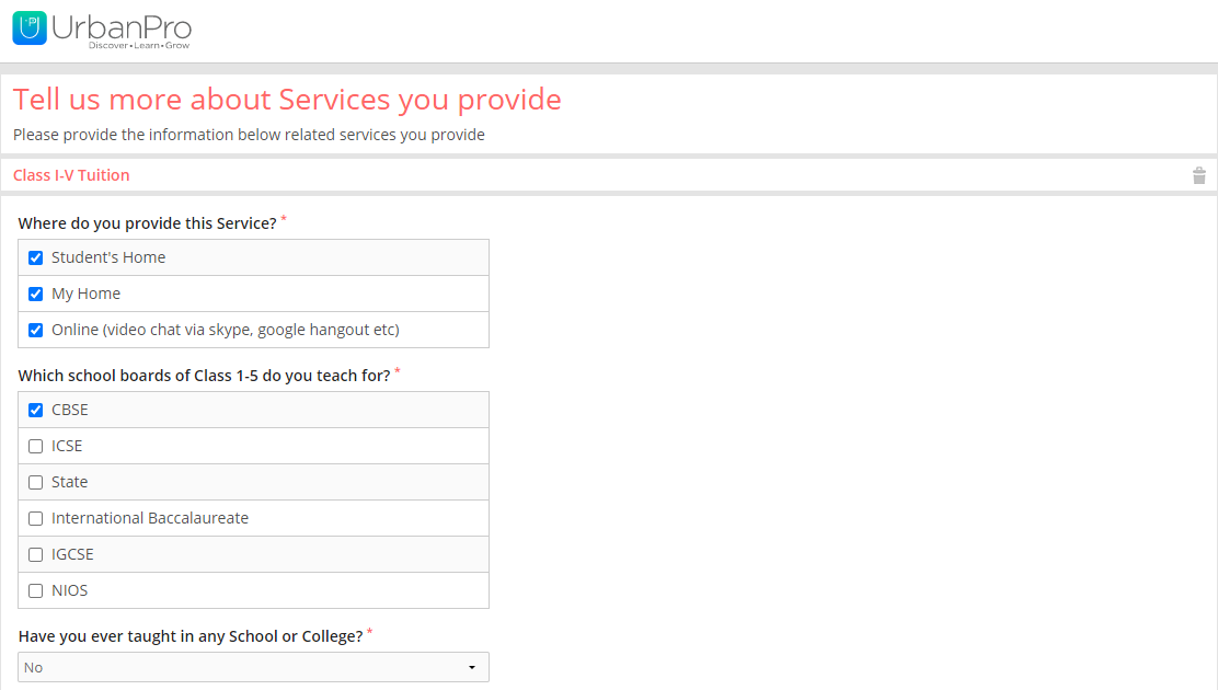 How To Complete Your UrbanPro Profile? – UrbanPro
